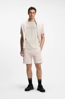 BOSS Cotton T-shirt With Tonal Logo