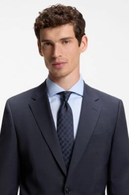 BOSS Two-piece Slim-fit Suit In Virgin Wool