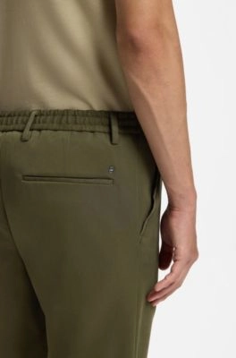 BOSS Modern-fit Pants In Stretch Twill