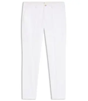 BOSS Slim-fit Trousers In Cotton - White