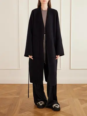 Rick Owens Megalace Platform Leather Mules