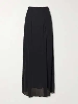 RUOHAN Cocoon Cotton-voile Maxi Skirt - Black