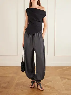 RÓHE Off-the-shoulder Draped Jersey Blouse