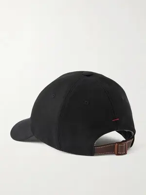 Brunello Cucinelli Logo-embroidered Cotton-twill Baseball Cap - Black
