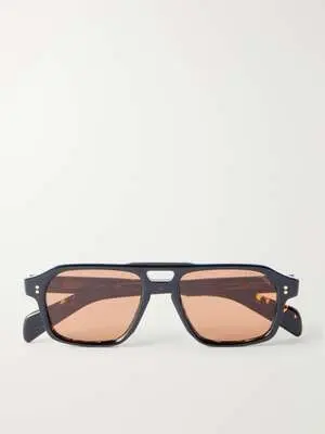 CUTLER AND GROSS Navigator Aviator-style Acetate Sunglasses - Tortoiseshell