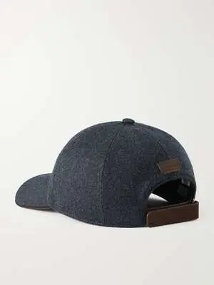 Canali Logo-appliquéd Wool Cap