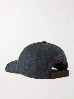 Canali Logo-appliquéd Wool Cap