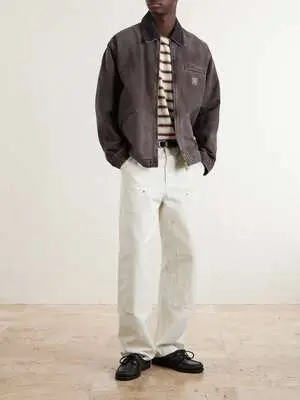 Carhartt Work In Progress Double Knee Straight-leg Cotton-canvas Carpenter Trousers