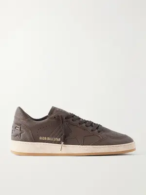 GOLDEN GOOSE Ball Star Distressed Leather Sneakers