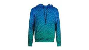 Off-White Allover Peacock Hoodie - Blue