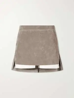 Rick Owens Suede Mini Skirt