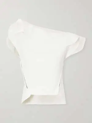 Maticevski Whirl Asymmetric Layered Crepe Top