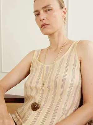 Marisa Klass 18-karat Yellow Gold And Quartz Necklace