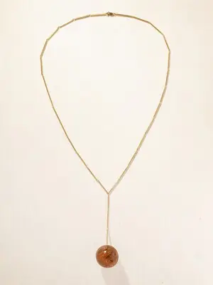 Marisa Klass 18-karat Yellow Gold And Quartz Necklace