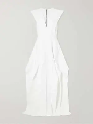 Maticevski Acumen Paneled Crepe Gown - White