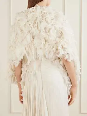 MARMAR HALIM Layered Cape-effect Georgette Jacket
