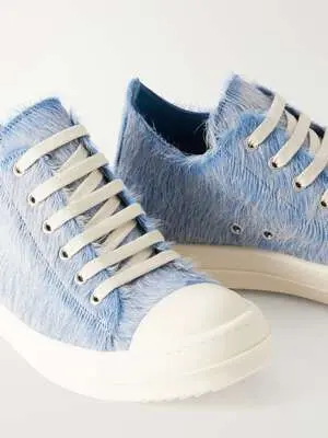 Rick Owens Ramones Calf-hair And Leather Sneakers