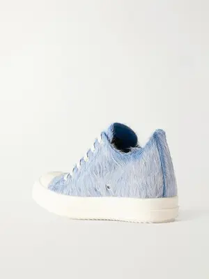Rick Owens Ramones Calf-hair And Leather Sneakers