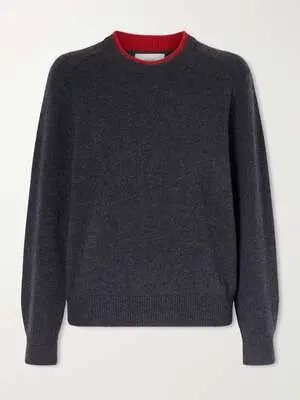 Loulou De Saison Otis Ribbed Cashmere Sweater - Charcoal