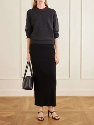 Loulou De Saison Otis Ribbed Cashmere Sweater