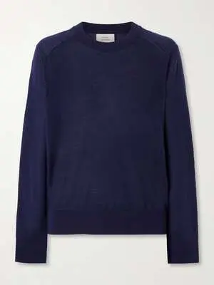 Loulou De Saison Ditto Ribbed Cashmere Sweater - Navy