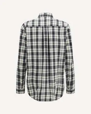 Balenciaga Checked Cotton Flannel Shirt