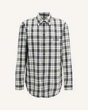 Balenciaga Checked Cotton Flannel Shirt - Multicolour