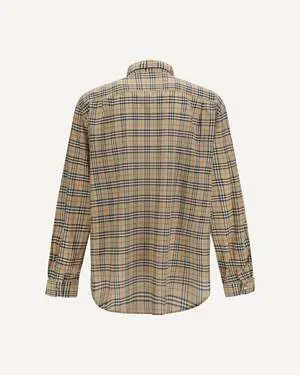Burberry Check A-over Cotton Shirt Mae