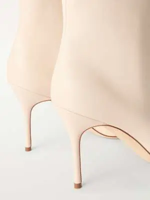 Manolo Blahnik Insopo 90 Leather Ankle Boots