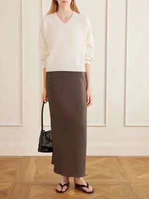 Loulou De Saison Eli Silk Maxi Skirt