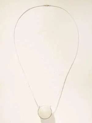 Marisa Klass 18-karat White Gold, Diamond And Moonstone Necklace