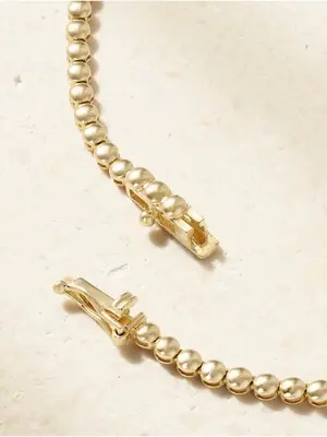 JENNIFER MEYER 18-karat Diamond Beaded Necklace