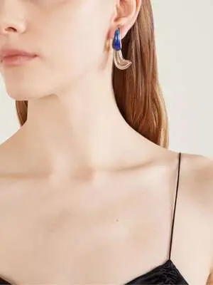 Khaite Cyclone Silver-tone Drop Earrings