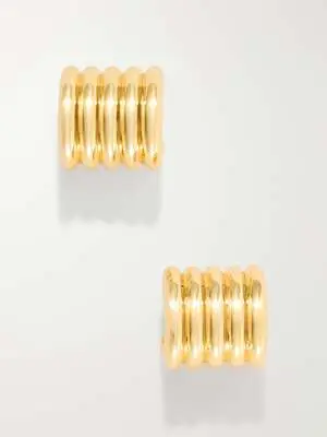 DEHANCHE Hollyhock Small -tone Earrings - Gold