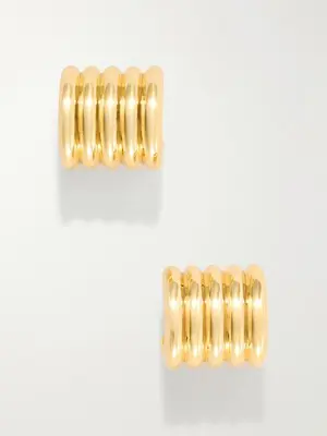DEHANCHE Hollyhock Small Tone Earrings - Gold