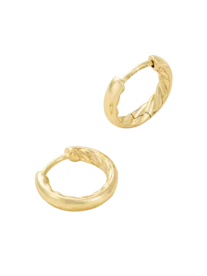 David Yurman 18-karat Twisted Hoop Earrings - Gold