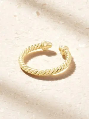 David Yurman 18-karat Micro Cablespira Diamond Ring