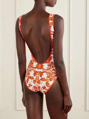 Dolce & Gabbana Printed Swimsuit