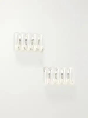DEHANCHE Hollyhock Large Earrings - Silver