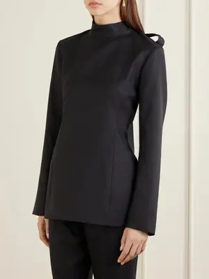 HEIRLOME Yasmin Silk-twill Blouse