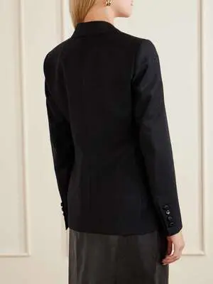 BLAZÉ MILANO Charmer Pinstriped Wool Blazer