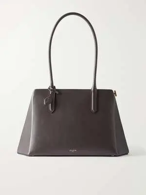 Alaïa Prisme Leather Shoulder Bag - Chocolate