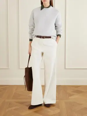 TWP New Jill Ribbed-detail Cashmere-knitted Sweater