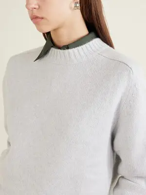 TWP New Jill Ribbed-detail Cashmere-knitted Sweater