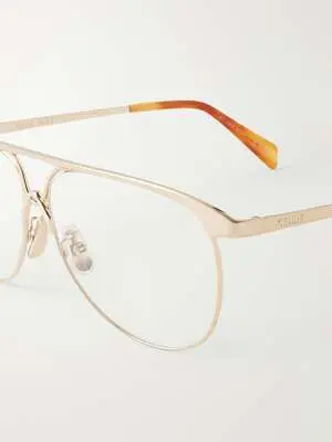 Celine Aviator-style Metal Glasses