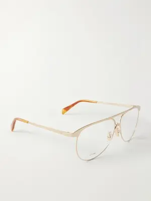 Celine Aviator-style Metal Glasses