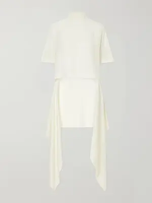 Alaïa Asymmetrical Cady Blouse - White