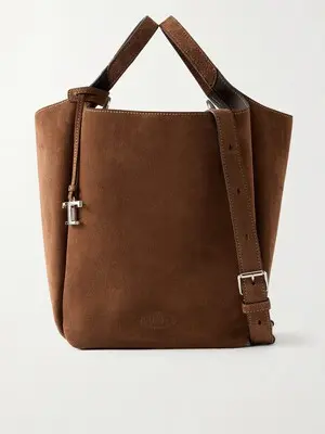 TOD'S Suede Bucket Bag - Brown