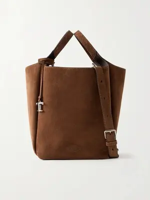 TOD'S Suede Bucket Bag - Brown