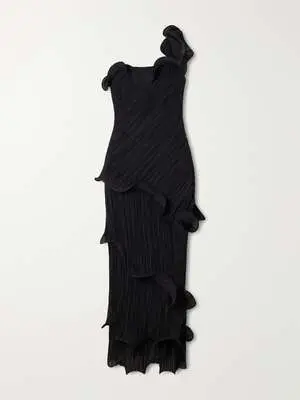 Cult Gaia Payton Cloqué Gown - Black